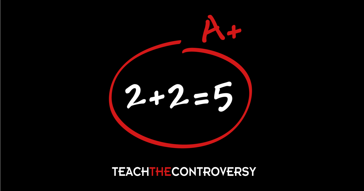 Doublethink (2 + 2 = 5) shirt from Teach the Controversy