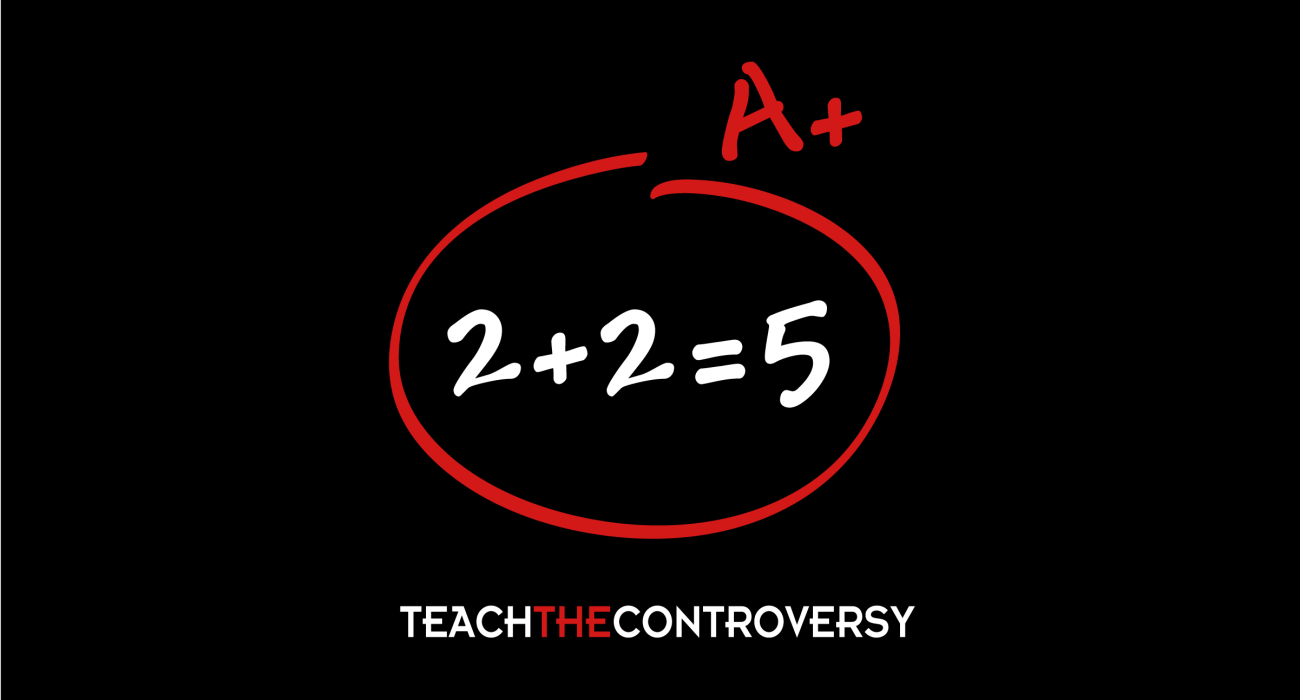 Doublethink (2 + 2 = 5) shirt from Teach the Controversy