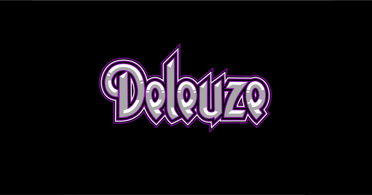 Gilles Deleuze in the style of Deep Purple t-shirt from Monsters of Grok