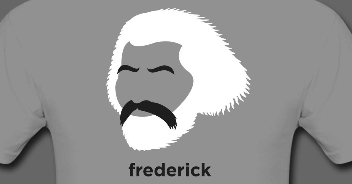 Frederick Douglass t-shirt from Hirsute History