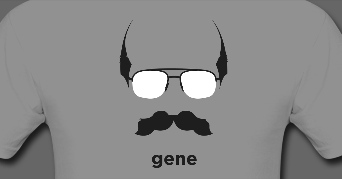 Gene Wolfe t-shirt from Hirsute History