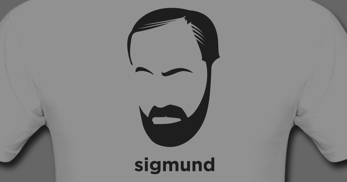 Sigmund Freud t-shirt from Hirsute History